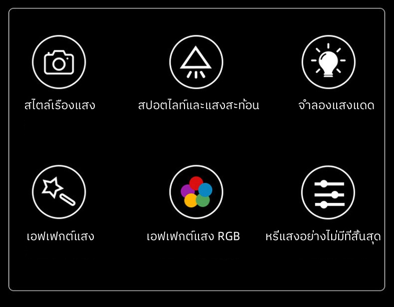 สปอตไลท์ถ่ายภาพRGB LED+ขาตั้ง2.1m+รีโมทควบคุมไฟรุ่น/ RGB5สี+LED ...