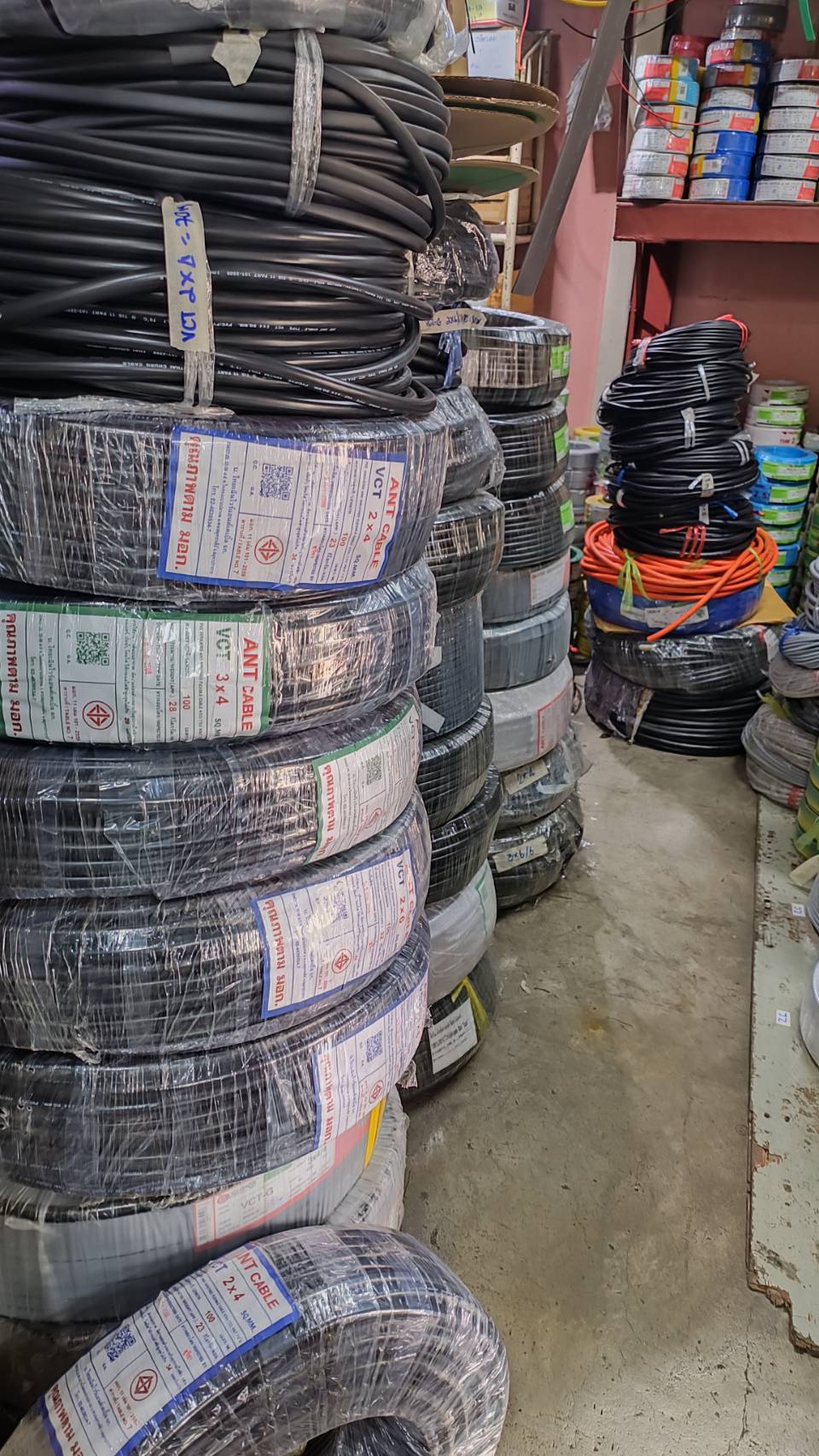 สายไฟ 100m VCT 3x10 ANT CABLES สายไฟ VCT 3x10 ม้วน ลูกค้าสามารถขอ ...