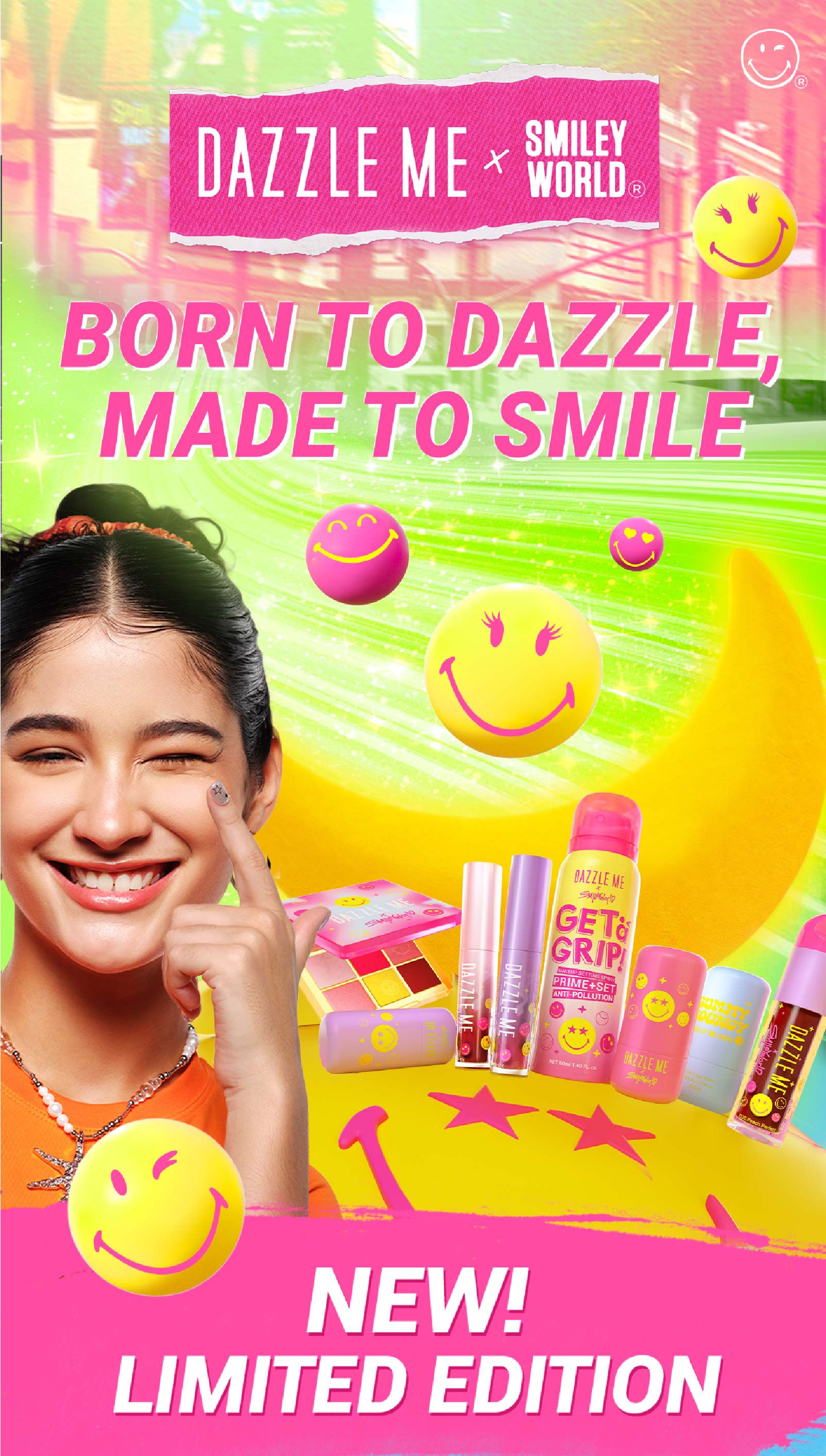 DAZZLE ME X SmileyWorld Ink-Gloss Lip Tint กลอสลิปทินท์ ปากฉ่ำวาวราวกระจก บางเบา ติดทน กันน้ำ ...