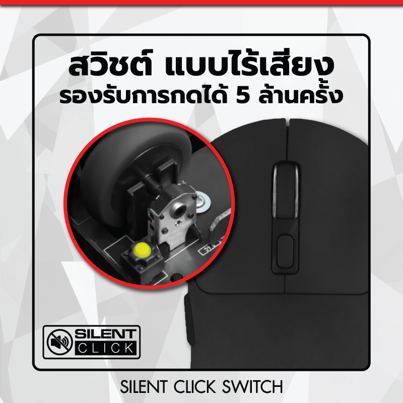 SIGNO Bluetooth & 2.4G Wireless Optical Mouse รุ่น BM-191 (เมาส์ ไร้สาย ...