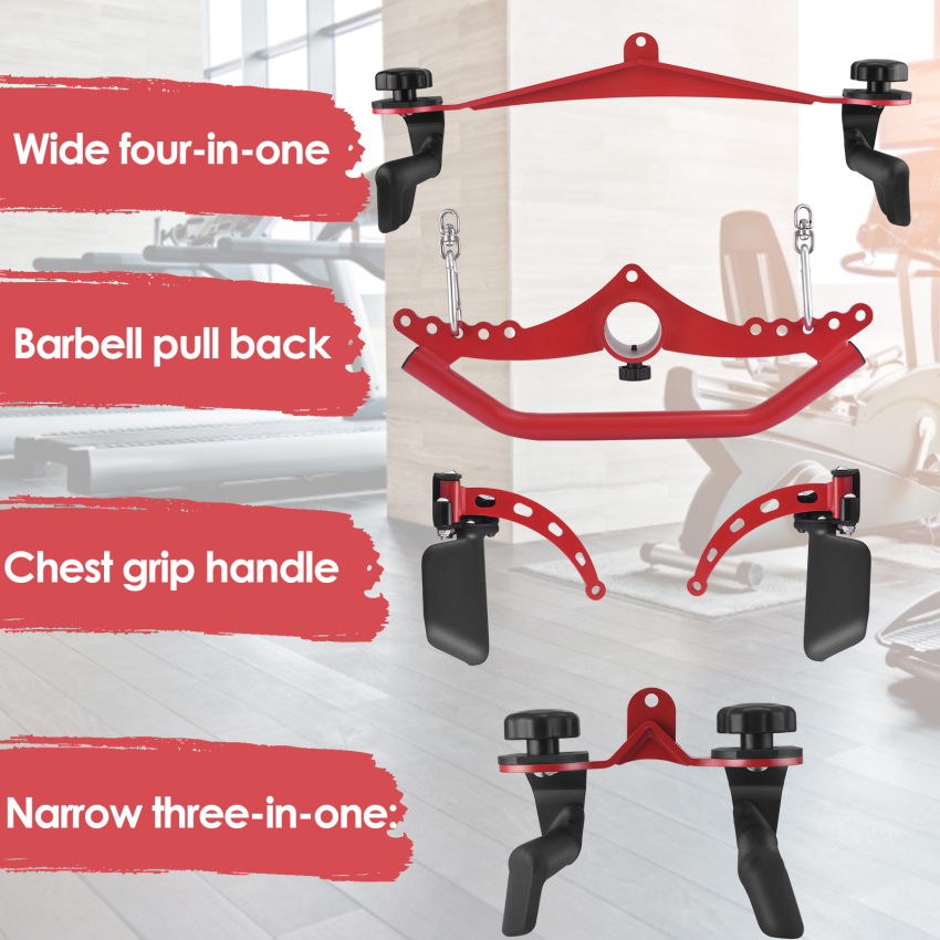 Gym Cable Attachments Bar, Attachable Lat Pulldown Bar with 22.83 ...