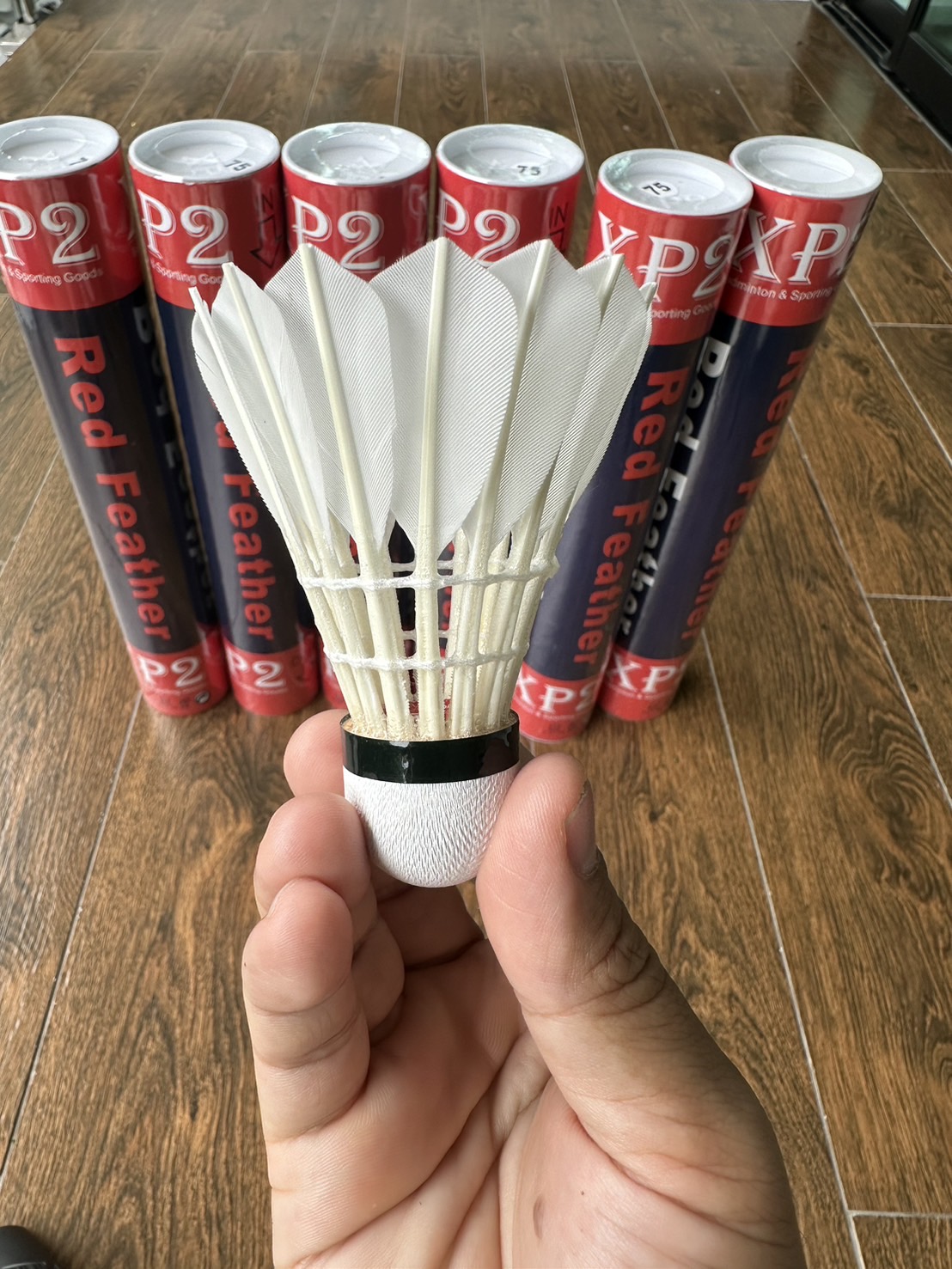 (มาใหม่) XP2 ลูกแบดมินตันขนเป็ดคัดเกรด สามารถใช้ออกก๊วน แข่งขัน ปีกเต็ม ...