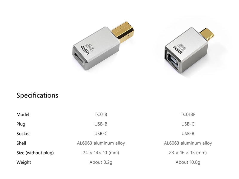 DD - TC01 อะแดปเตอร์แปลง USB TypeC เป็น TypeA และ USB TypeA เป็น TypeC สำหรับเครื่องเสียง ประกัน ...