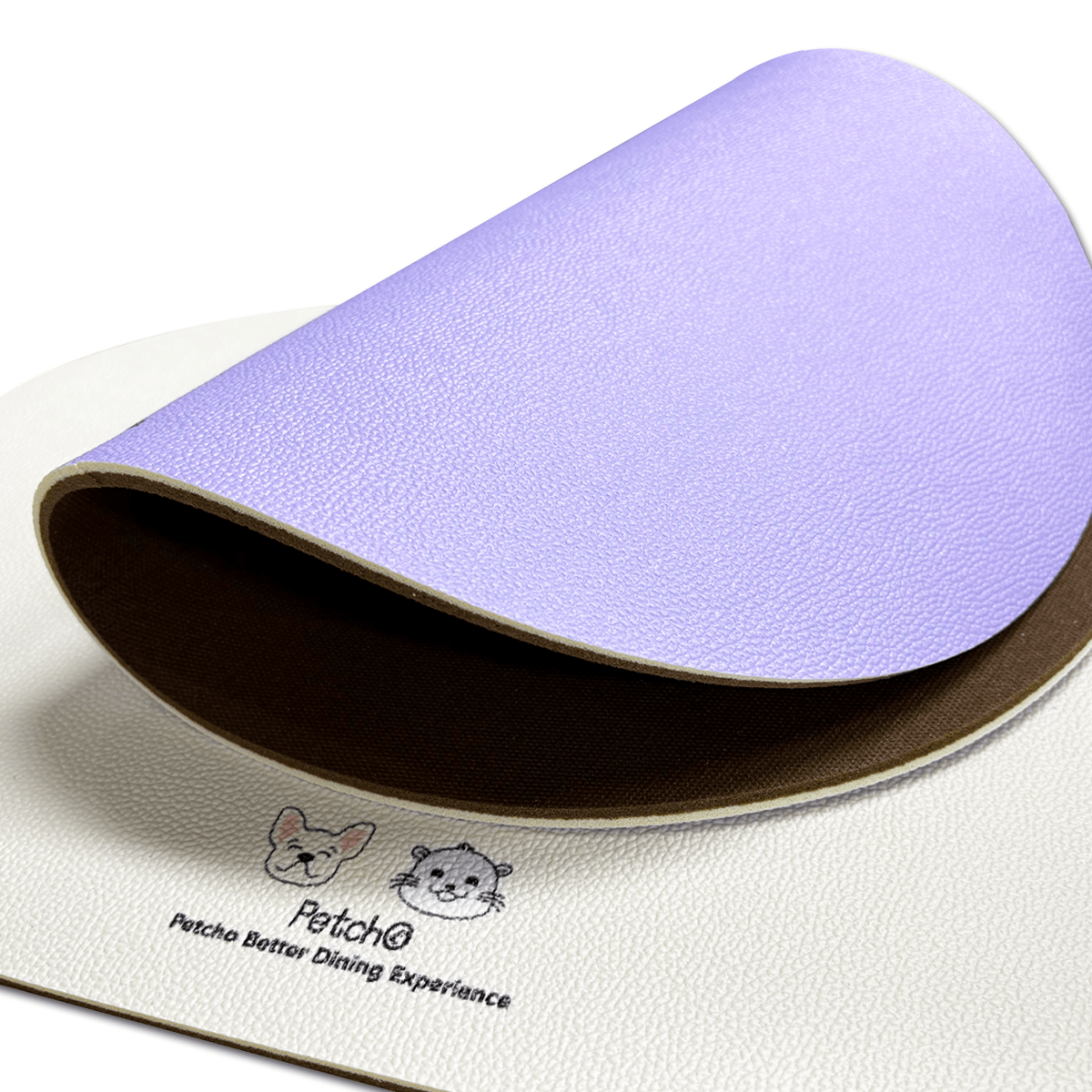 PetStern แผ่นรองจานสัตว์เลี้ยง หนัง PU แผ่นรองชาม แผ่นกันอาหารหก กันลื่น กันน้ำ ขนาดใหญ่ สัตว์ ...