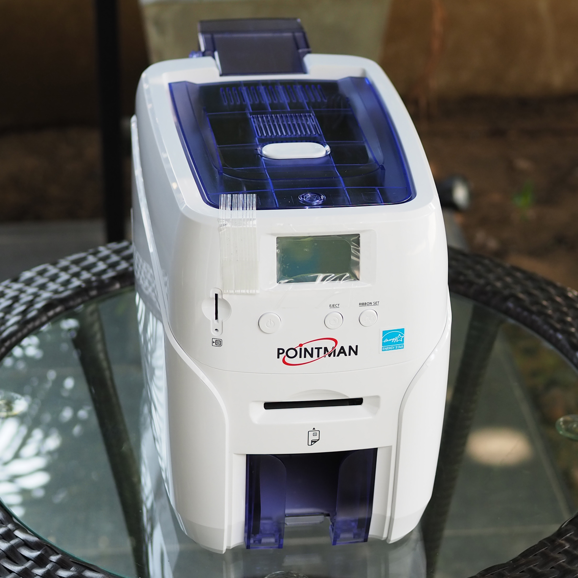 Pointman เครื่องพิมพ์บัตรพลาสติก เครื่องพิมพ์บัตรพนักงาน Plastic card ...