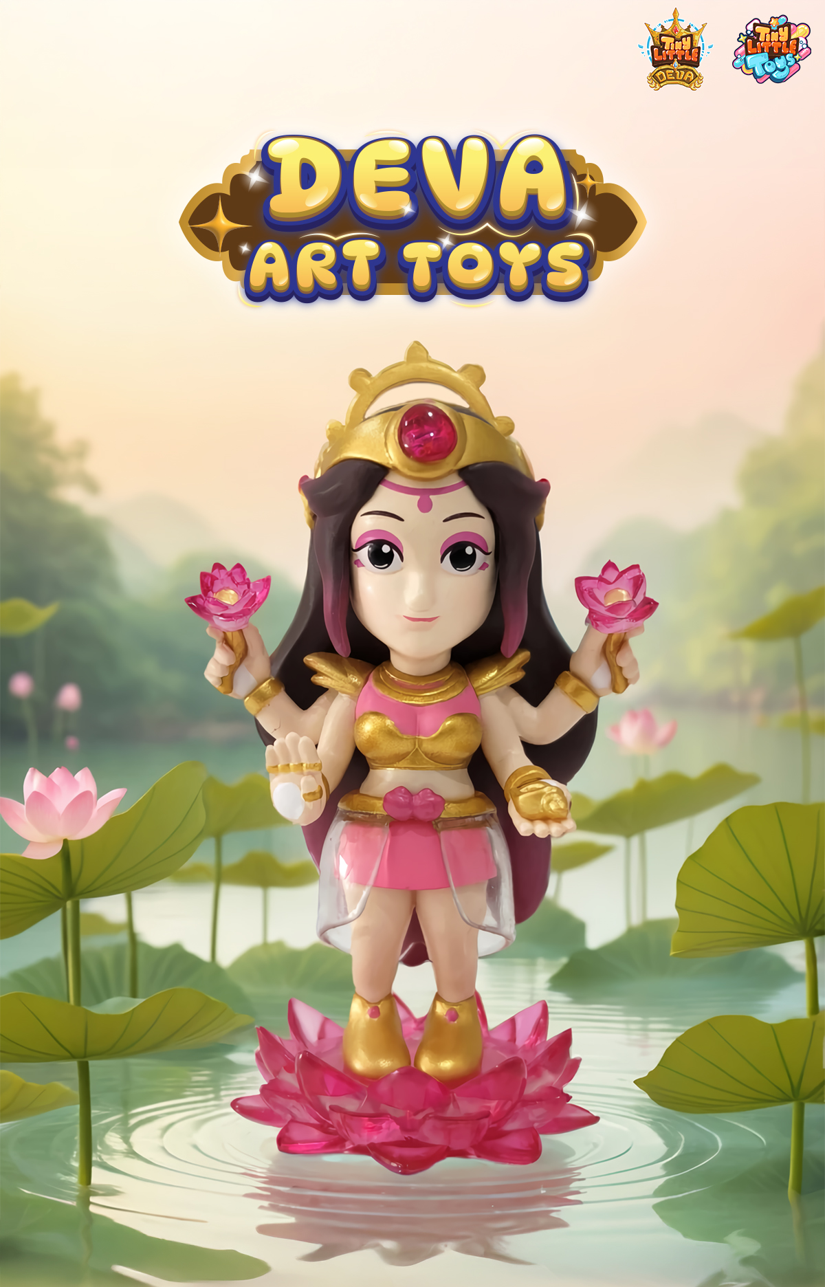 พระแม่ลักษมี ร่ำรวย โชคลาภ เงินทอง เมตตามหานิยม เสริมคู่ครอง ความรักมั่นคง Tiny Little Deva Art ...