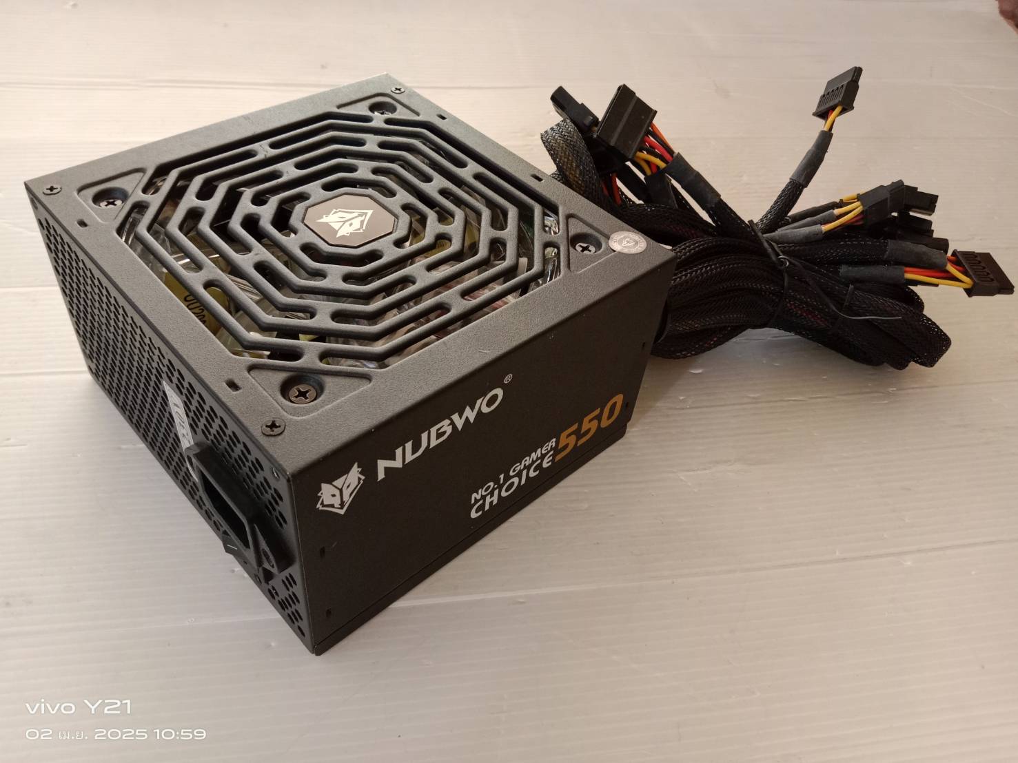 POWER SUPPLY ยี่ห้อ NUBWO 550 (550Watts) วัตต์เต็ม จ่ายไฟนิ่งๆ | Shopee ...
