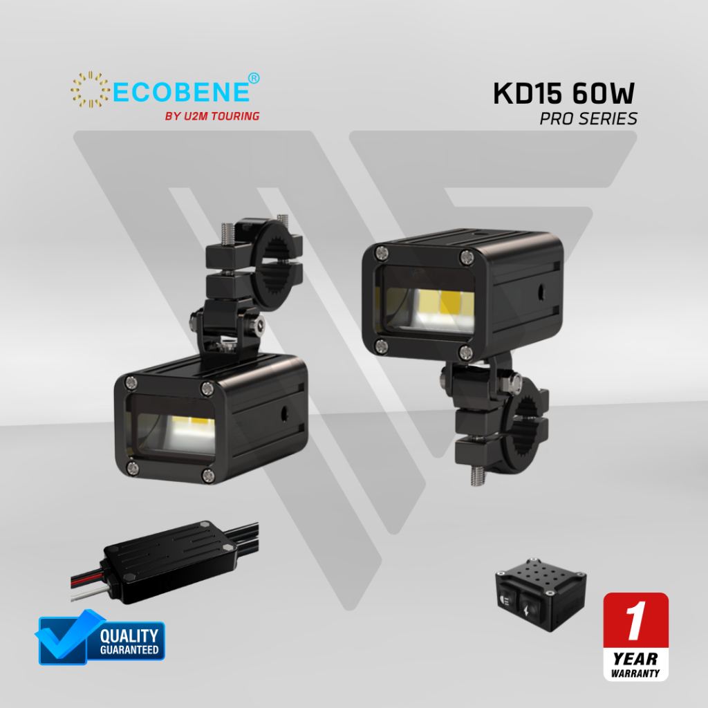 ไฟสปอร์ตไลท์ สวิตซ์ไร้สาย 60-80W WIRELESS LED FULL SET IP68 ไฟหน้ารถ ไฟ ...