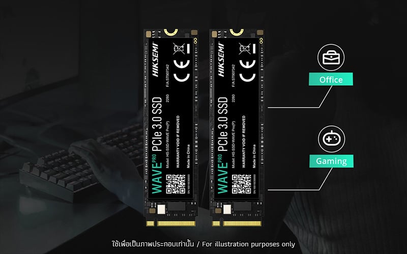 256 GB SSD (เอสเอสดี) HIKSEMI WAVE PRO(P) - PCIe 3 NVMe M.2 2280 (HS ...