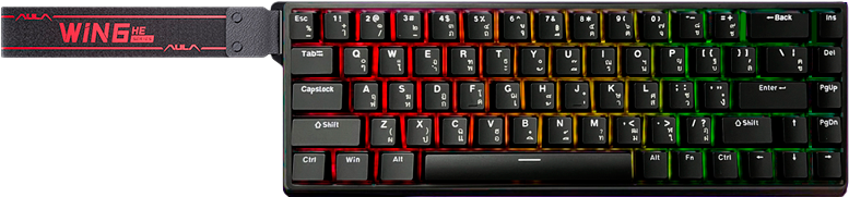 Aula Win 60/68HE HERO68/84 HE 8K Hz คีย์บอร์ดสวิตช์แม่เหล็ก RGB (SOCD ...