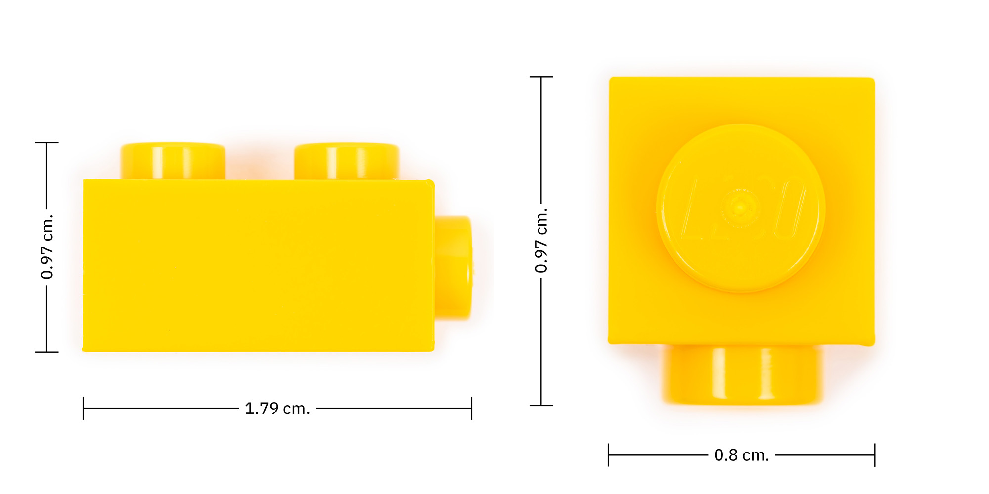 ชิ้นส่วน อะไหล่ เลโก้ Lego Part No. 32952, Brick, Modified 1 x 1 x 1 2/ ...