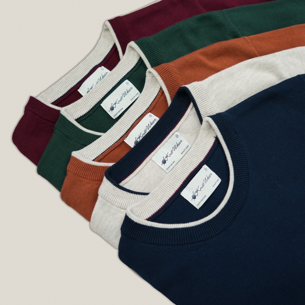 TWENTYSECOND เสื้อยืดแขนสั้นผ้า Knit รุ่น Carson Knit Cotton Tee - ส้ม ...