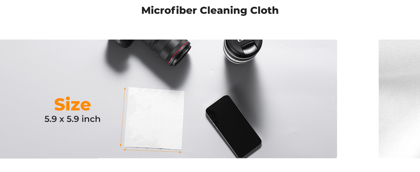 K&F CONCEPT Dust-Free Cleaning Cloth Camera Cleaning Cloth Lens ...