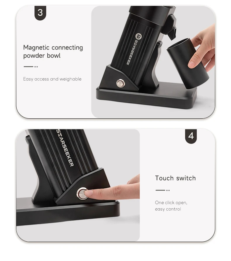 【สต๊อกไทย】Starseeker E55 Plasmaเครื่องบดเมล็ดกาแฟเอสเปรสโซ่ขนาด55มม. ปรับความละเอียดแบบไม่มี ...