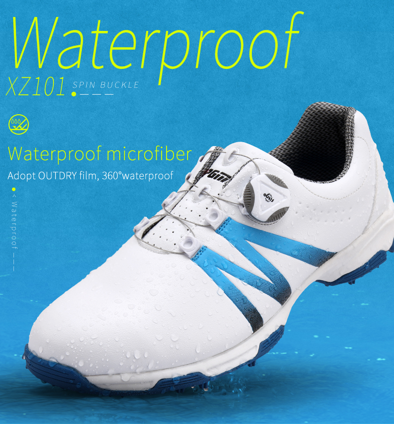 PGM Men's Golf Shoes (XZ101) รองเท้ากอล์ฟ ผู้ชาย ระบบผูกเชือกอัตโนมัติ ...