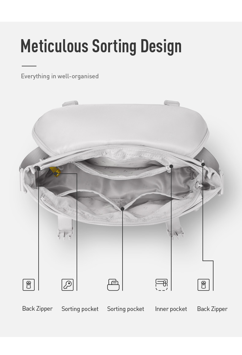 MAH Tour Crossbody กระเป๋าสะพายข้าง น้ำหนักเบา ผ้ากันน้ํา 8 นิ้ว ...