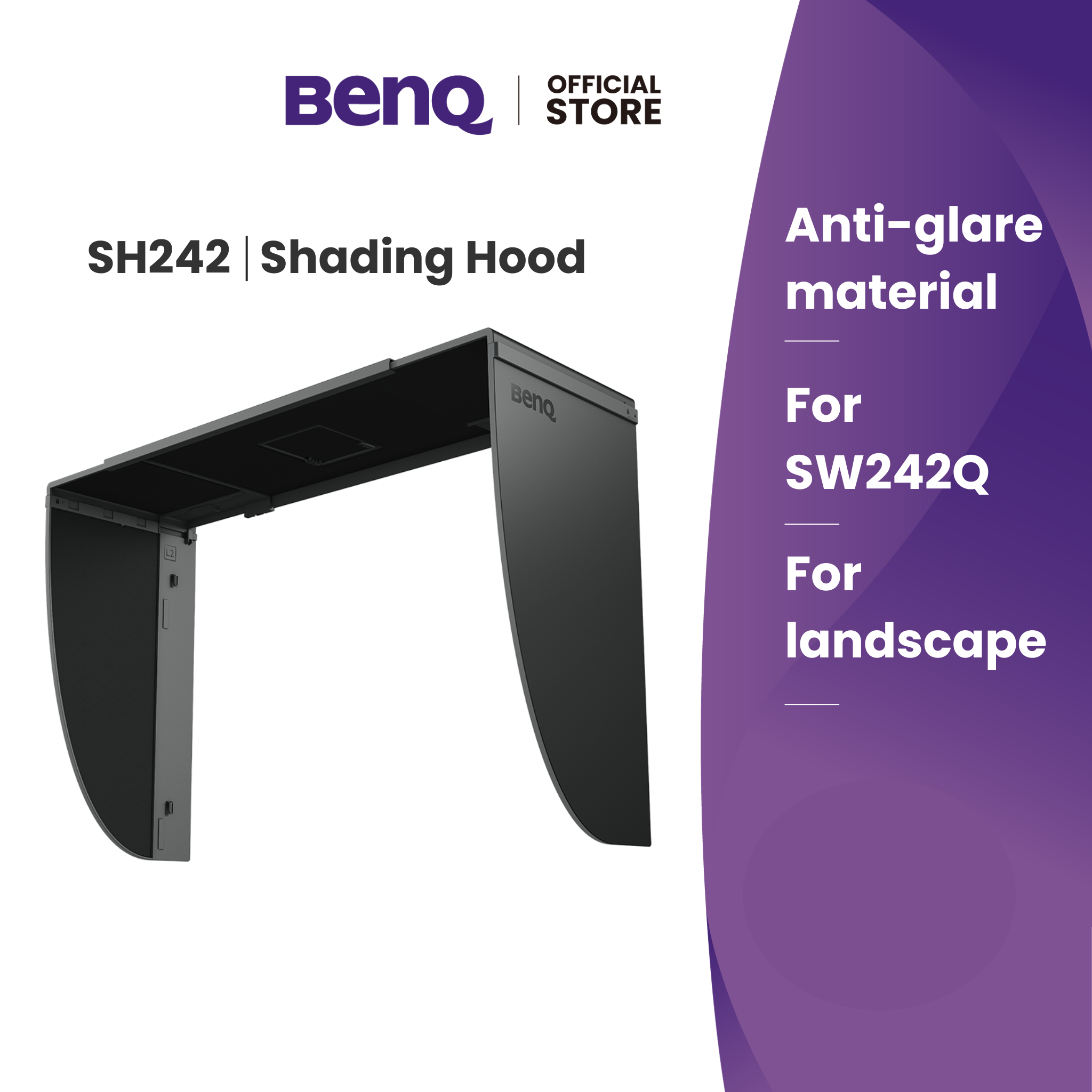 BenQ Shading Hood SH242 สำหรับจอมอนิเตอร์ BenQ รุ่น SW242Q | Shopee ...