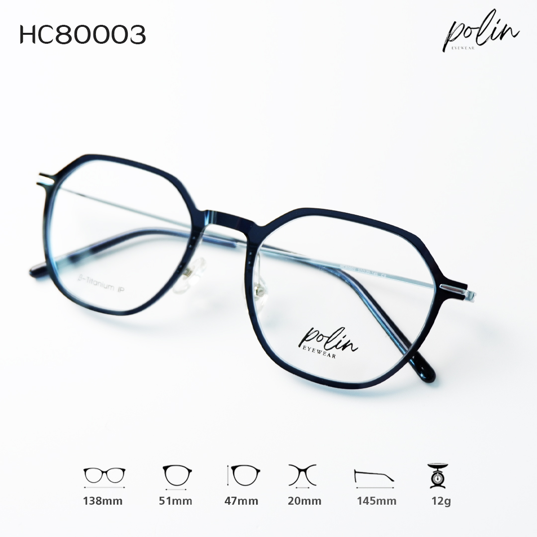 Polin กรอบแว่นสายตา รุ่น HC80003 ไม่ใช่แว่นสำเร็จ สามารถนำไปตัดแว่น ...