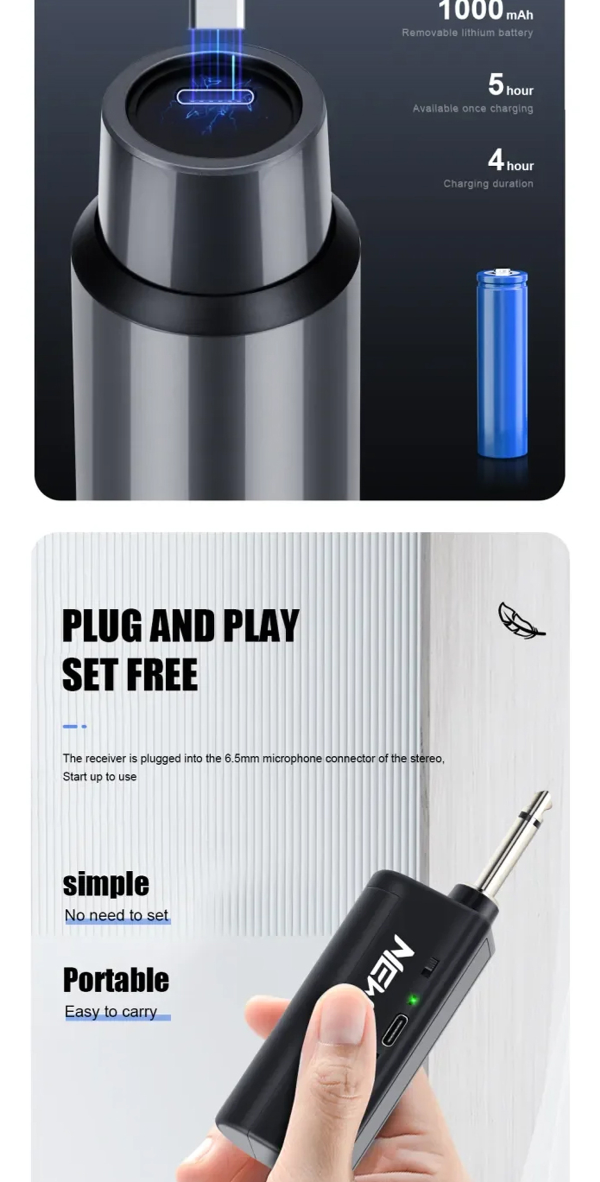 NEW BAXS UX01/UX02/UX04 ไมโครโฟนไร้สายชาร์จไมโครโฟนรับระยะทาง 50M รอบชาร์จ UHF FM KTV | Shopee ...