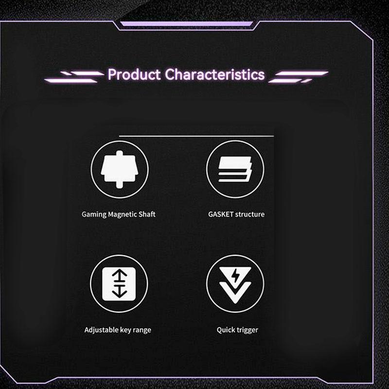 AJAZZ AK820 Max HE Dust Gradient Gaming Keybord Magnetic Switch 75% ...
