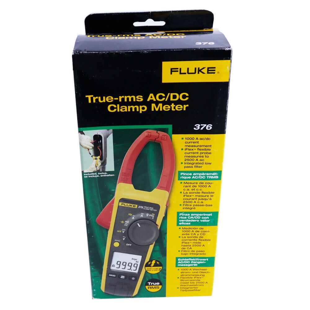 F376/376 FC Clamp Meter แคลมป์มิเตอร์ 1000A AC/DC True-RMS | Shopee ...