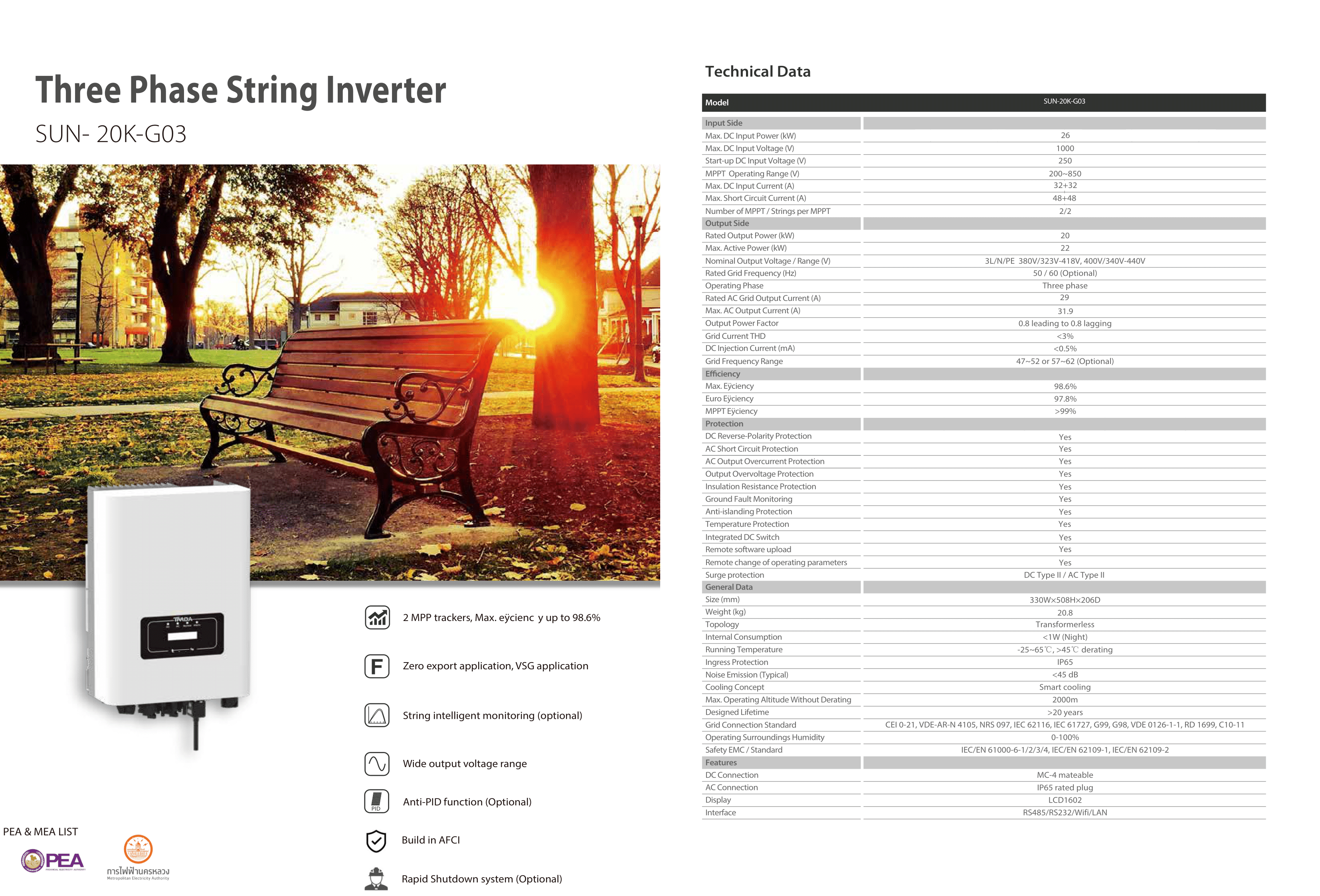 TMDA on grid inverter 3K 5K 10K 1phase 6K 10K 15K 20K 30K 50K 100K ...