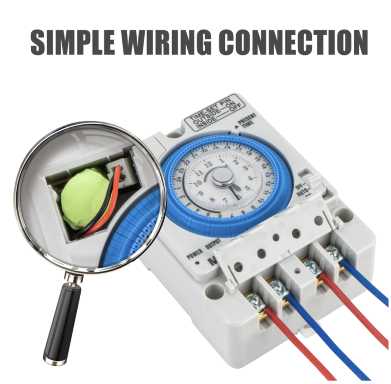 ไทมเมอร์สวิตซ์ รุ่น TB338 Mechanical Timer Switch มีแบตสำรองในตัว เวลาไม่เปลี่ยนแม้ไฟฟ้าดับ ...