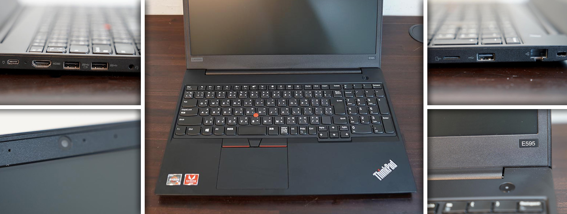 โน๊ตบุ๊ค Lenovo ThinkPad E595 AMD Ryzen5 /RAM 16GB /SSD 128GB+HDD 500GB/15.6”HD/USB-C ...