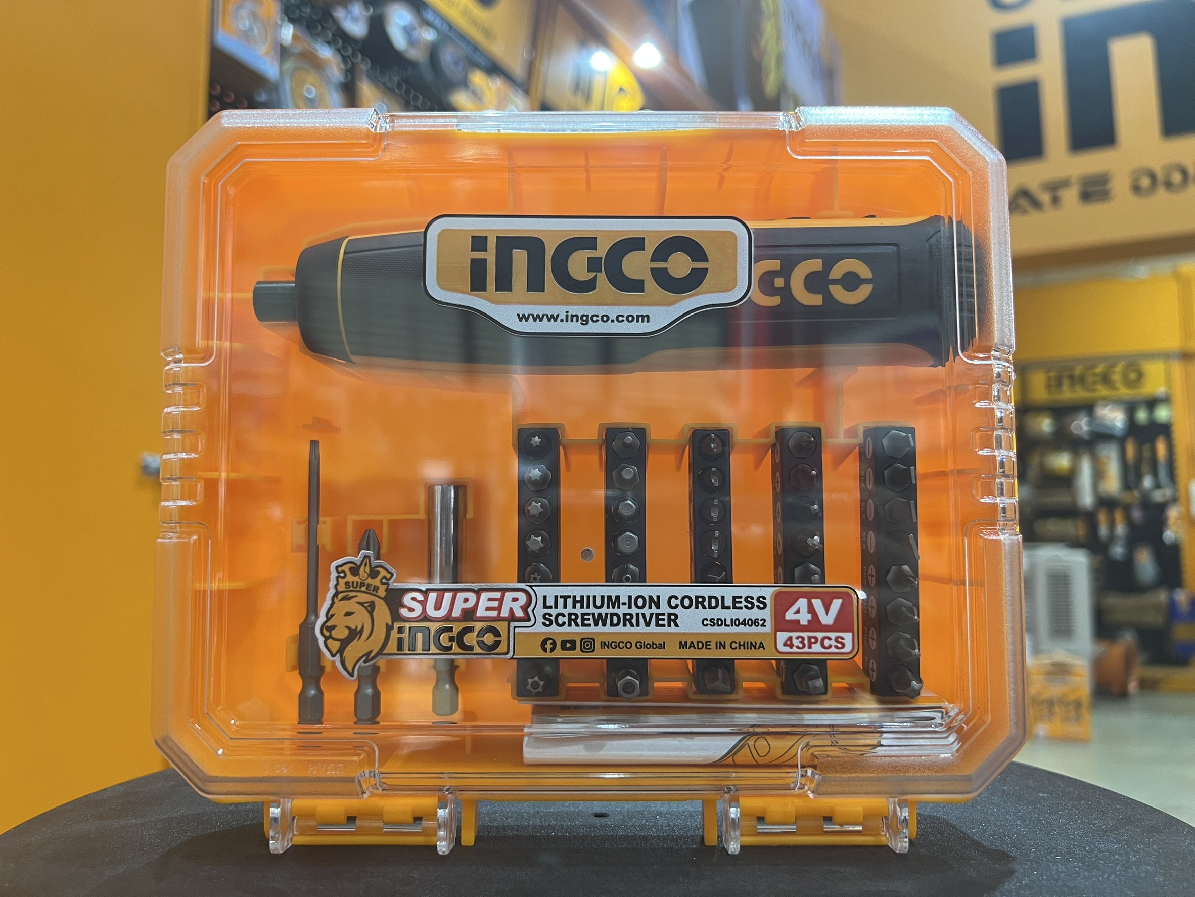 (ถูกสุด) SUPER INGCO ไขควงไร้สาย 4V รุ่น CSDLI04062 พร้อมหัวไขวง 42ชิ้น ...