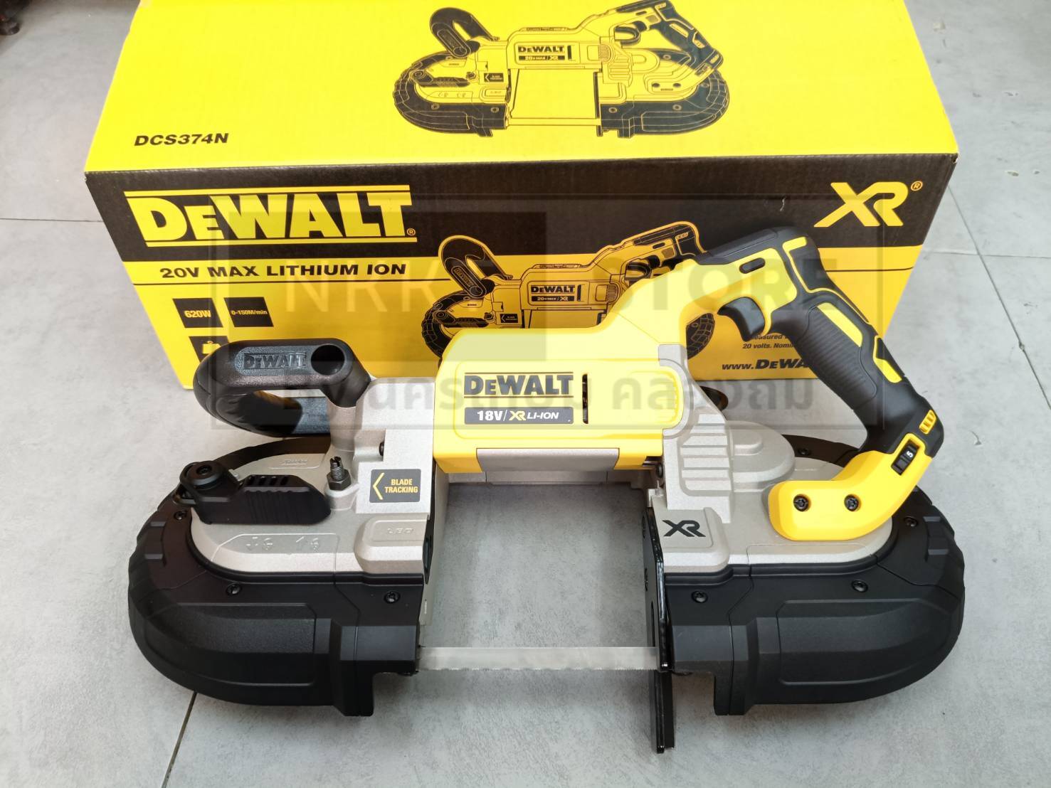 DEWALT รุ่น DCS374N-KR เลื่อยสายพานไร้สาย 18V (เครื่องเปล่าไม่รวมแบต ...