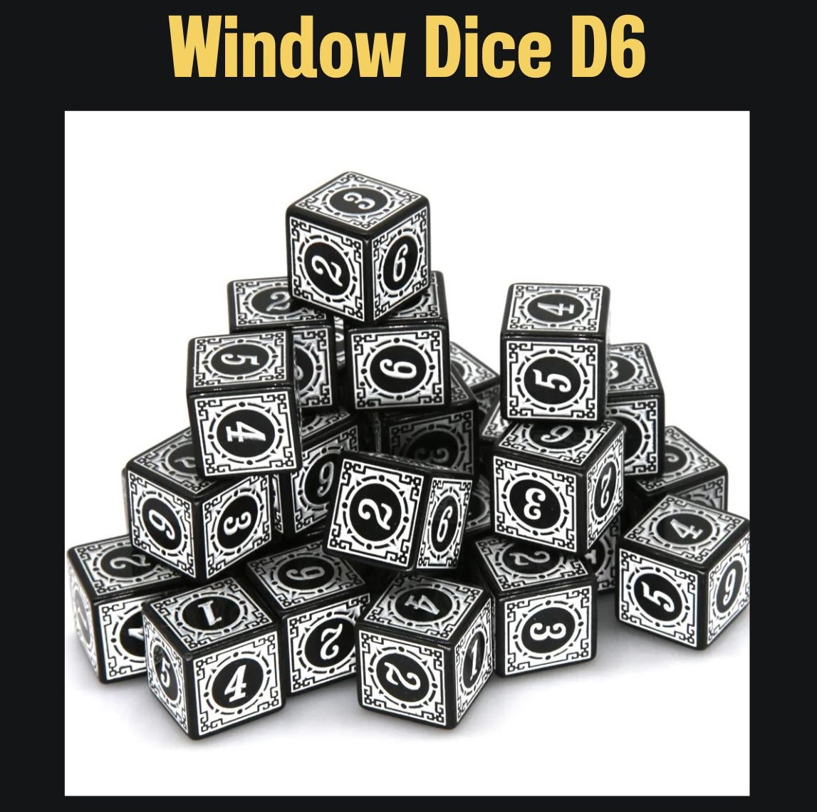 ลูกเต๋า Window D6 DICE 1ลูก(1die) | ลูกเต๋า Dice For DnD D&D MTG RPG ...