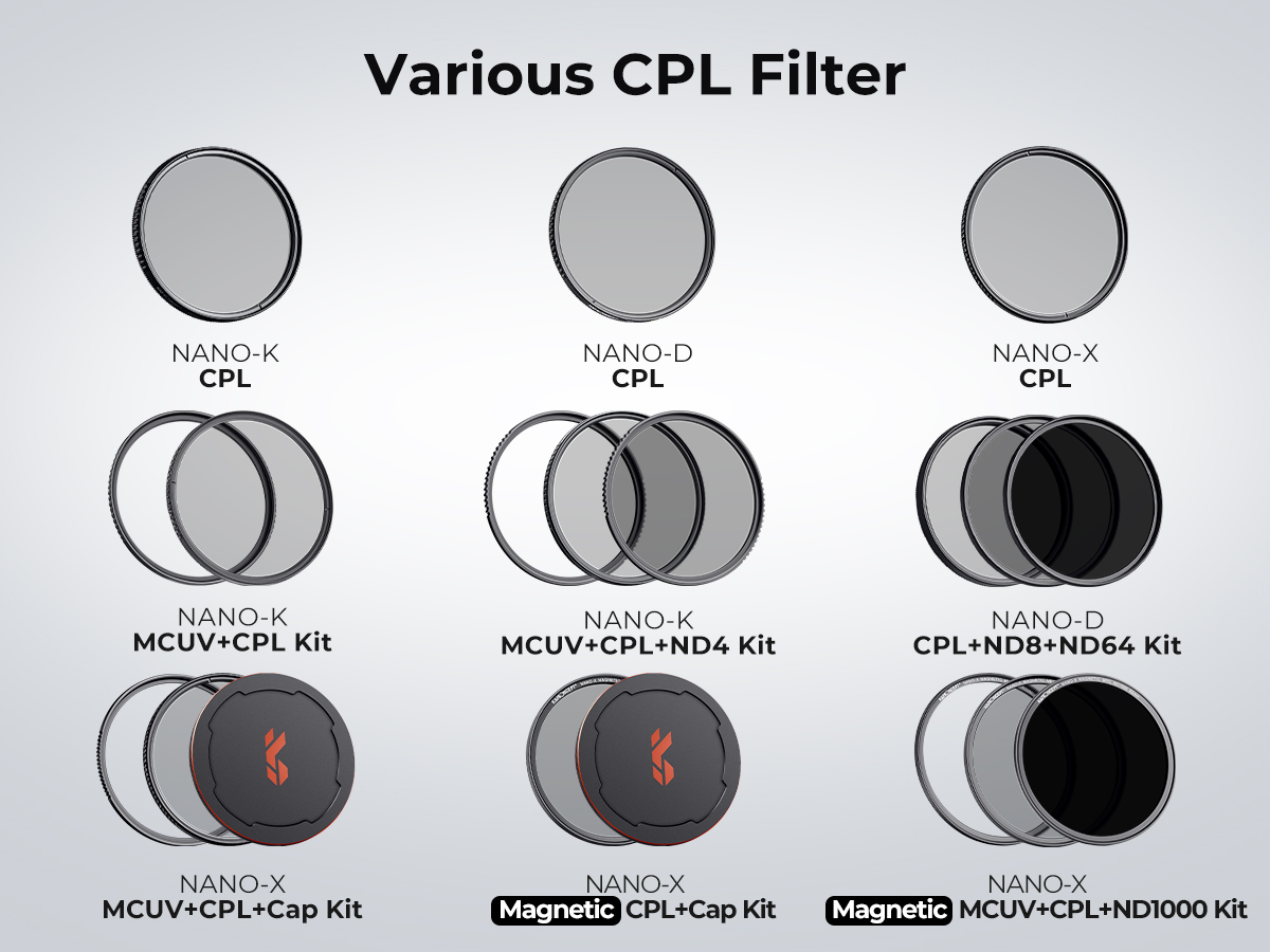 K&F Concept Camera Lens Filter Nano-K Cpl Series ทนต่อการขีดข่วนและกัน ...