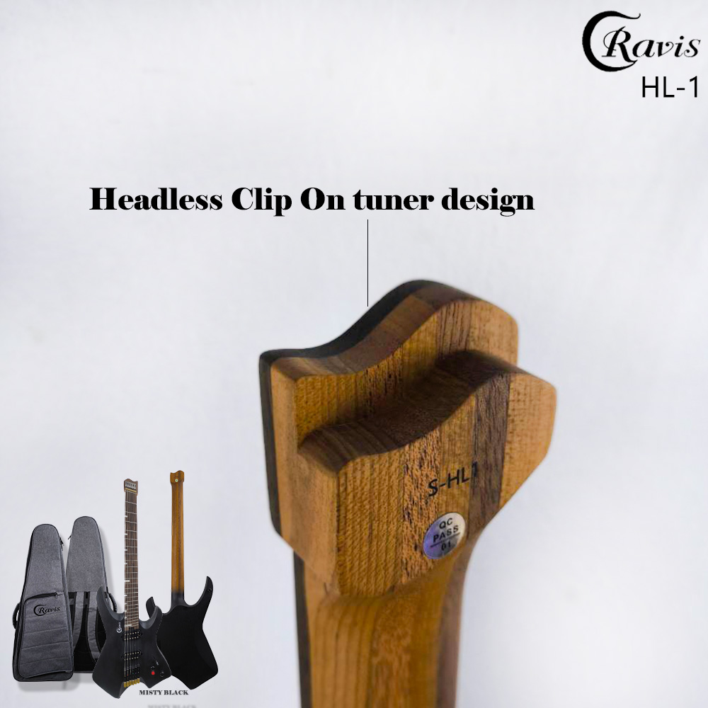 ใหม่ Cravis HL-1 Headless กีต้าร์ไฟฟ้าหัวตัด พร้อมกระเป๋า เซตอัพ จัดส่ง ...