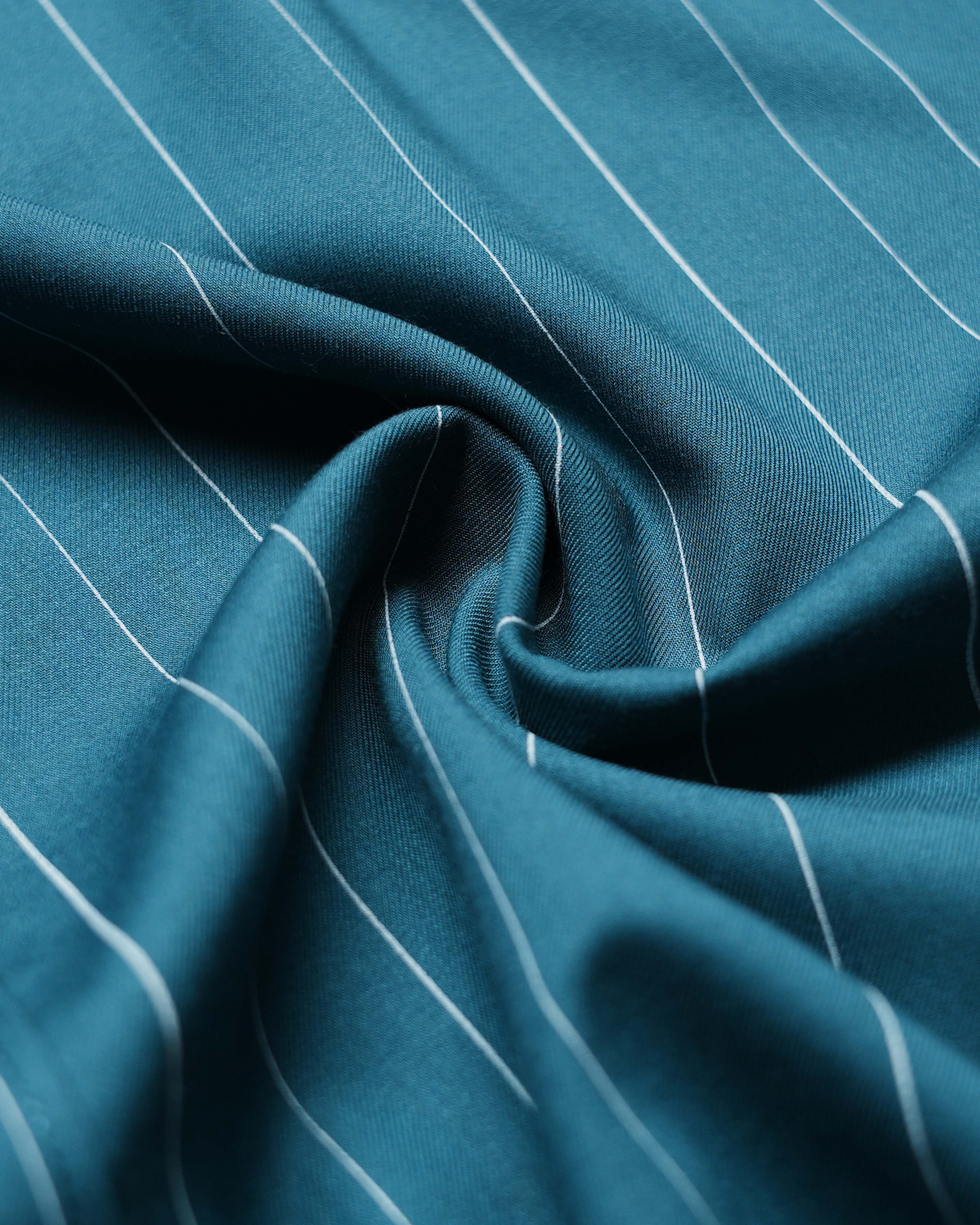 DANDY LABEL เสื้อเชิ้ตคอปก เสื้อเชิ้ตแขนยาว ผ้า TR COTTON รุ่น Simple Stripe | Shopee Thailand