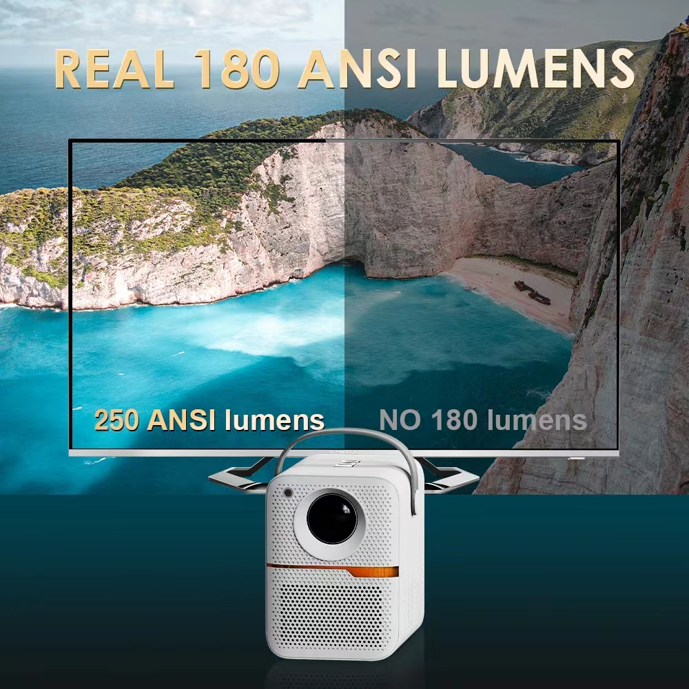 【ขนส่งท้องถิ่น】โปรเจคเตอร์มินิ P10 250 ANSI Projector โปรเจคเตอร์ พกพา ...