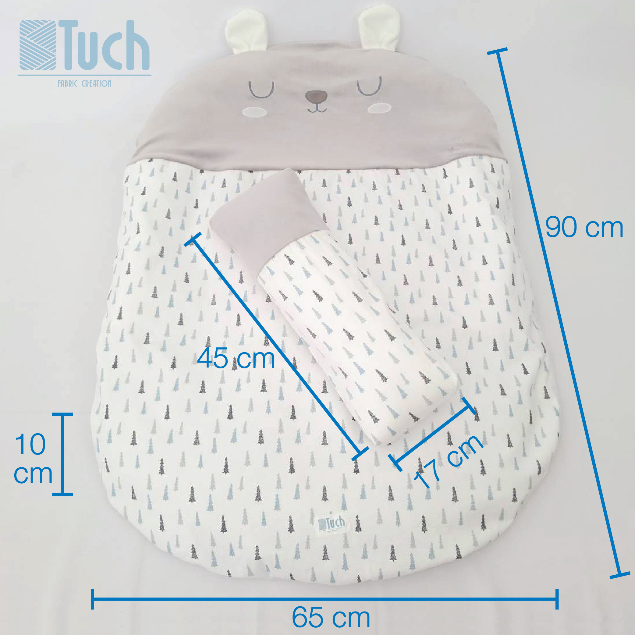 Tuch (ทัช) ชุดที่นอน ปลอกกันน้ำ พร้อมหมอนกอด Baby Bedding Set ...