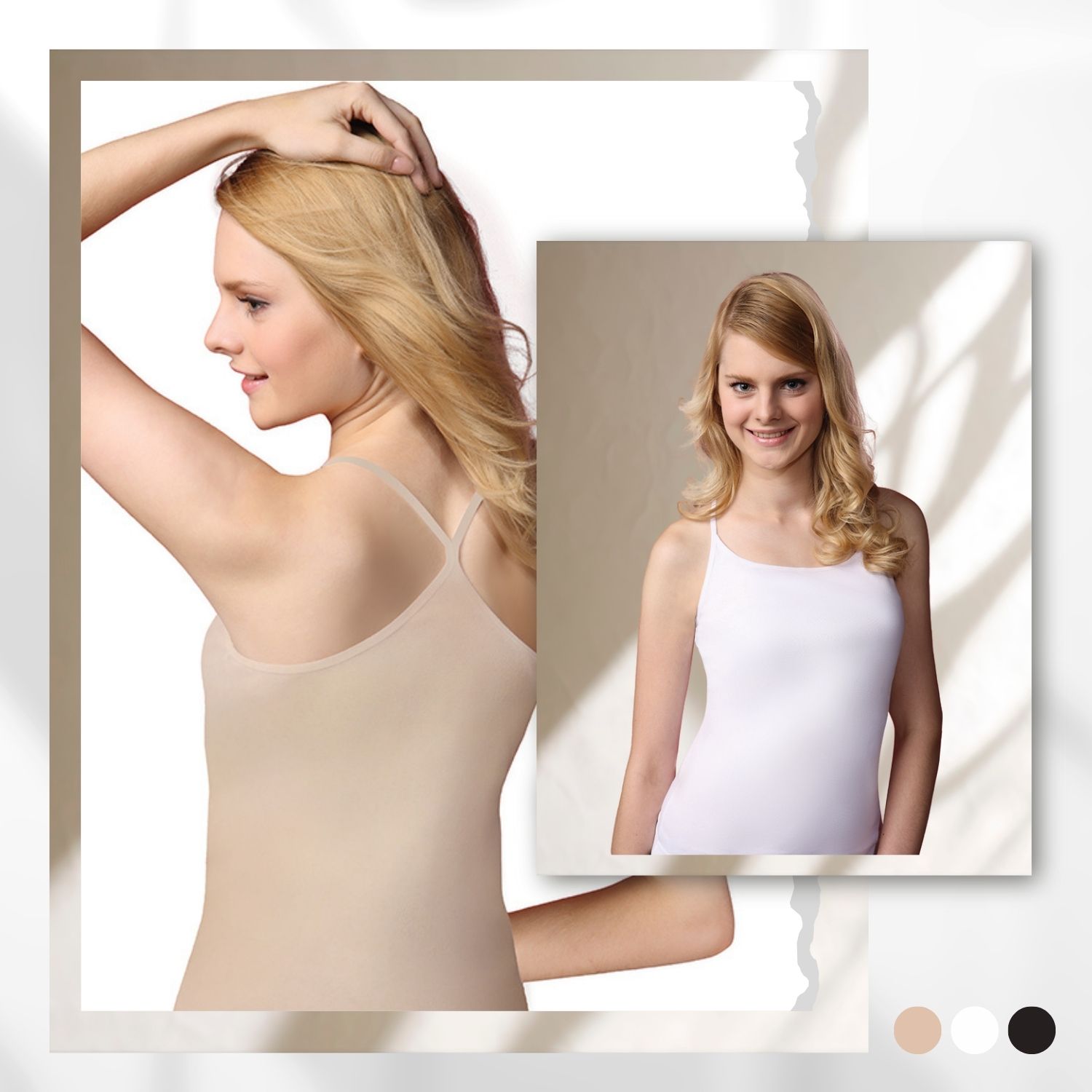 CHERILON Pure Skin เชอรีล่อน เสื้อสายเดี่ยว เสื้อทับ 100% Cotton นุ่ม ...