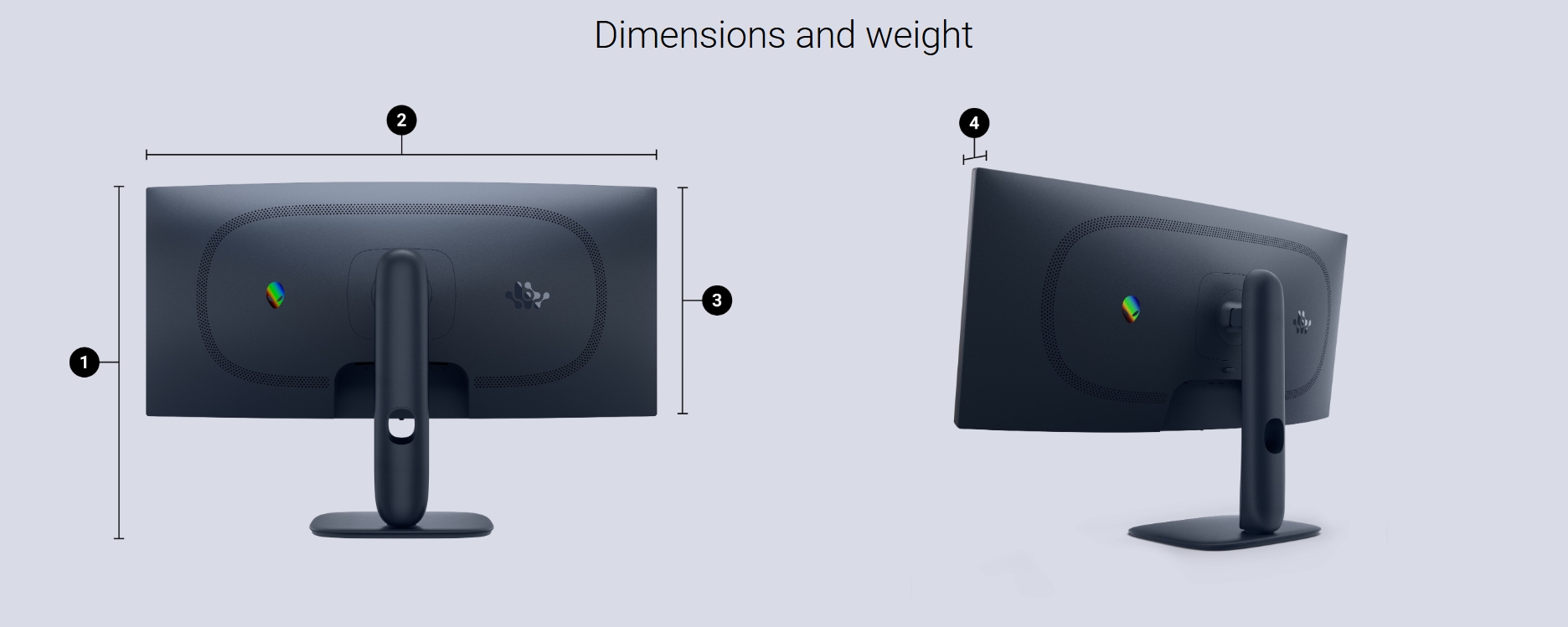 Alienware AW3425DWM Gaming Monitor 1500R WQHD 3440x1440 HDR400, VA ...