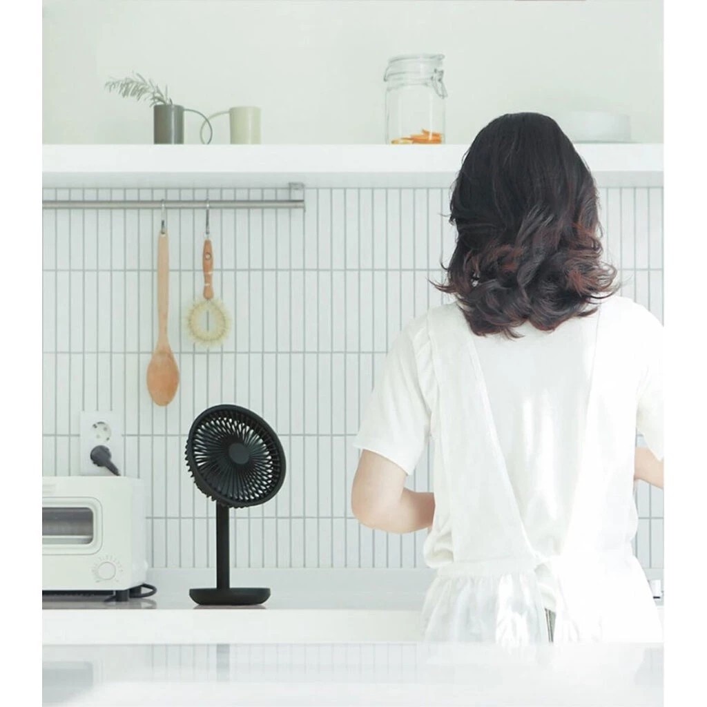AISOLOVE F5 Desktop Fan พัดลมตั้งโต๊ะแบตเตอรี่ 4000mAh ปรับแรงลม 3 ...