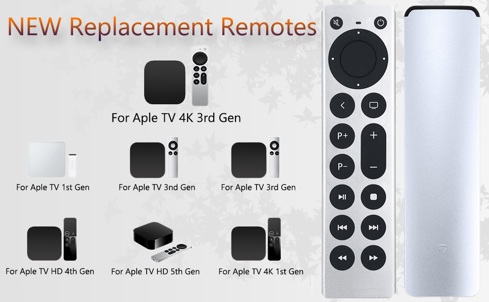Replacement for Apple TV 4K Remote Control for First, Second, Third ...