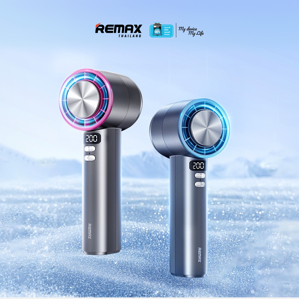 Remax Fan High-speed Handheld RS-SF12 - พัดลมพกพา ปรับแรงลม 200 ระดับ ...