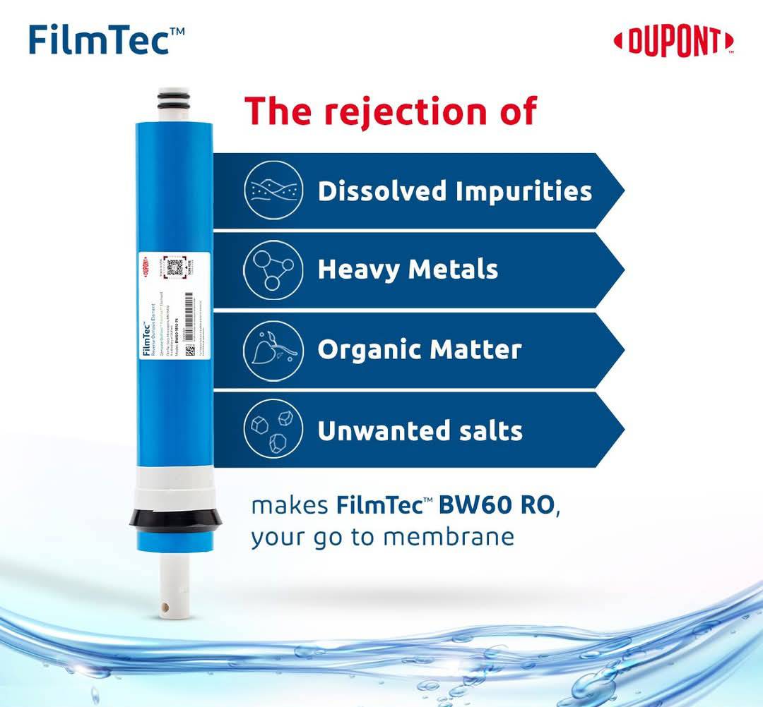 DuPont ™ FilmTec ™ BW60-1812-75 & TapTec ™ Plus HF Membrane Element ไส้ ...
