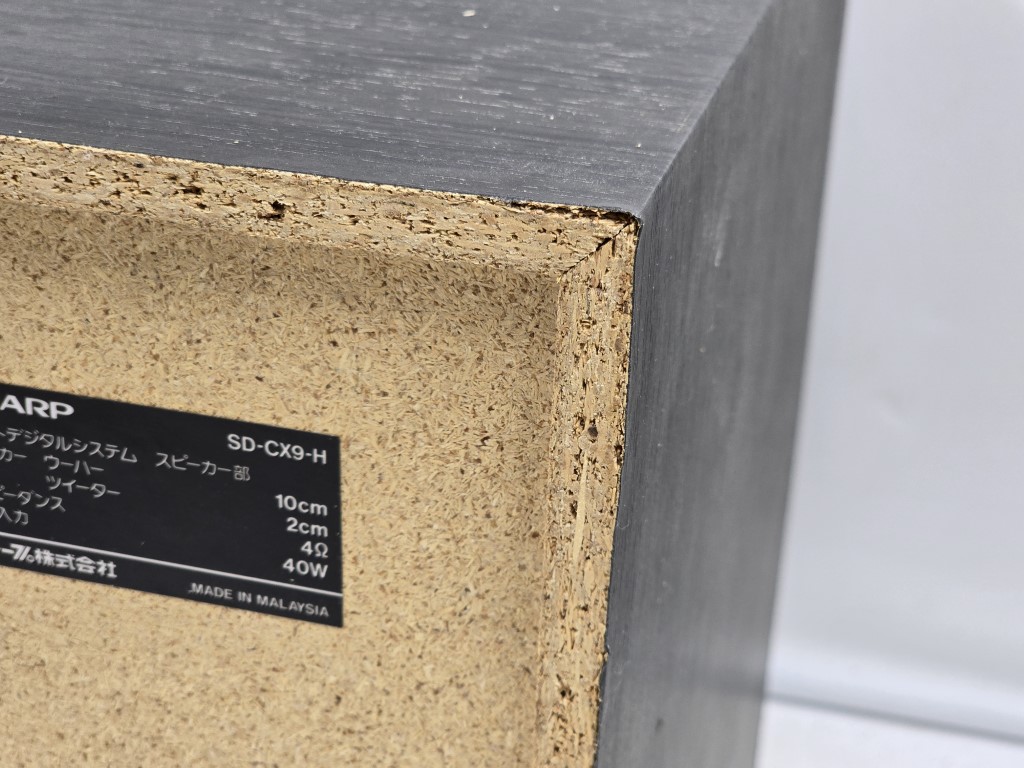 BB40 ลำโพงมือสองญี่ปุ่น 1 คู่ SHARP SD-CX9-H 40W 4 โอห์ม Woofer 3.5 นิ้ว Size ตู้ 14.5x23.5x27CM ...