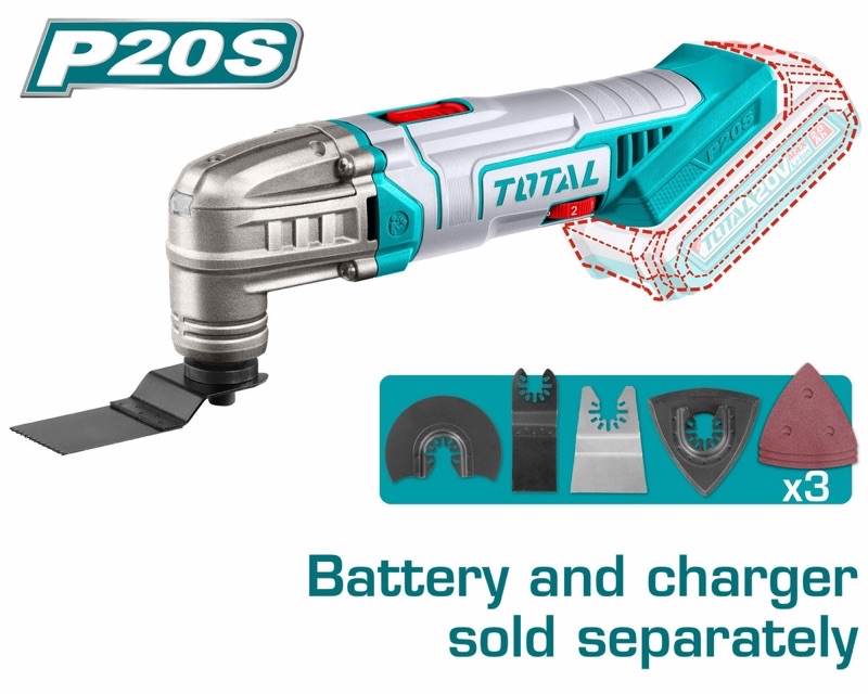TOTAL มัลติทูลล์ เครื่องตัด ขัด อเนกประสงค์ ไร้สาย 20V TMLI2022 ...