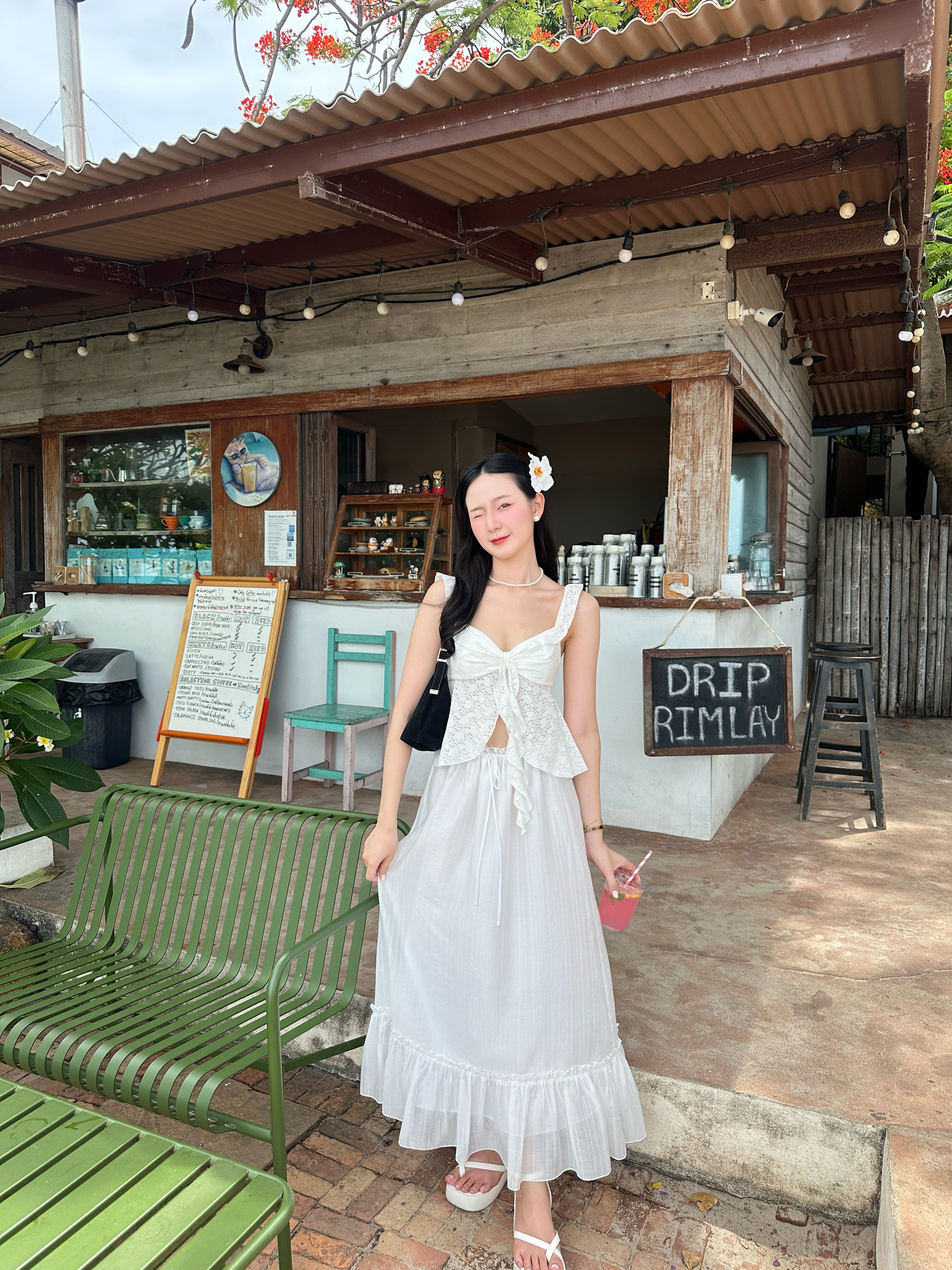 TheBlancPale : Ariana top เสื้อสวย สายระบายน่ารัก ลุคคุณหนูดูแพง ...