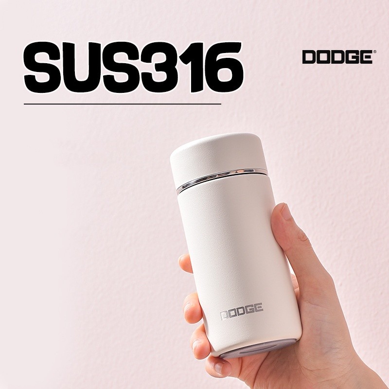 กระบอกน้ำ DODGE แบบพกพา เก็บอุณหภูมิได้นาน SUS316 เล็กพกพาง่าย ขนาดความจุ 230ml มี 4 สีให้เลือก ...