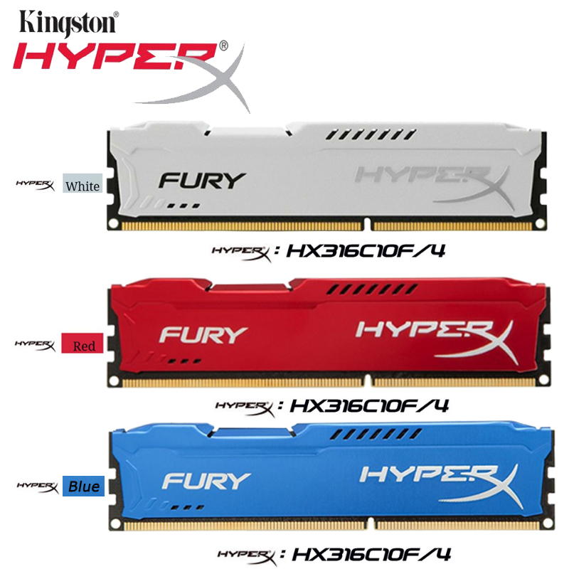 【จัดส่งในพื้นที่】Kingston Hyperx Fury DDR3 RAM 4GB 8GB แรม 1600Mhz 1866Mhz DIMM 240Pin 1.5V ...