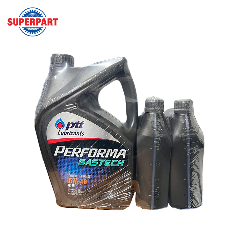 น้ำมันเครื่องเบนซิน/แก๊ส สังเคราะห์แท้ 100% PTT PERFORMA GAS TECH (15W ...