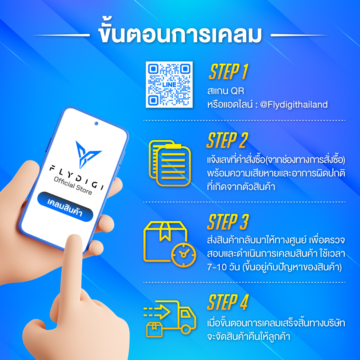 [ประกันศูนย์ไทย] Flydigi B7 พัดลมโทรศัพท์มือถือ ระบายความร้อน เสียงเงียบ | Shopee Thailand
