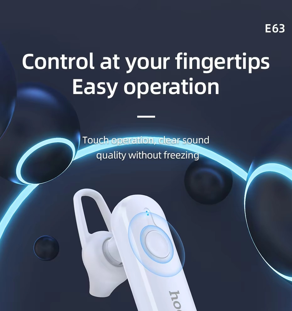 Hoco E63 หูฟังโมโนบลูทูธข้างเดียวสำหรับคุยโทรศัพท์ คุยได้นาน Diamond Bluetooth headset | Shopee ...